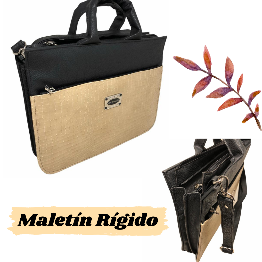 Maletín Rígido Brigitte con divisiones. – La Rouchelle